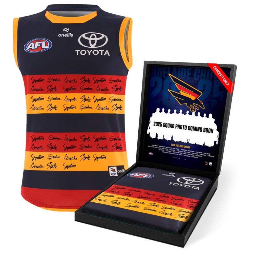 Adelaide Crows 2025 Squad Signed Guernsey