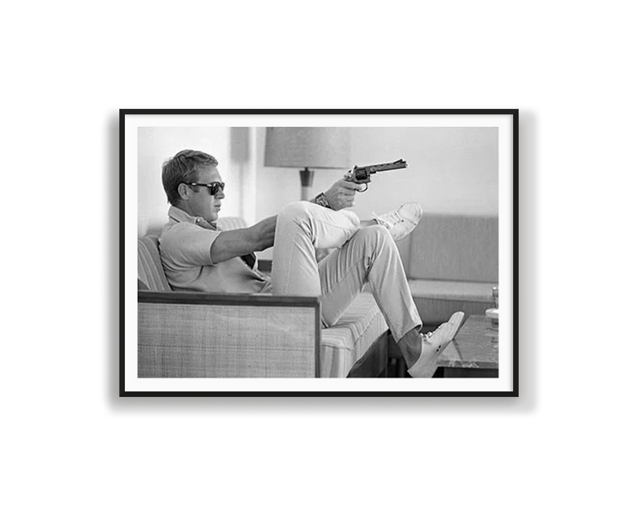 Steve McQueen Gun Print | Wall to Wall Prints