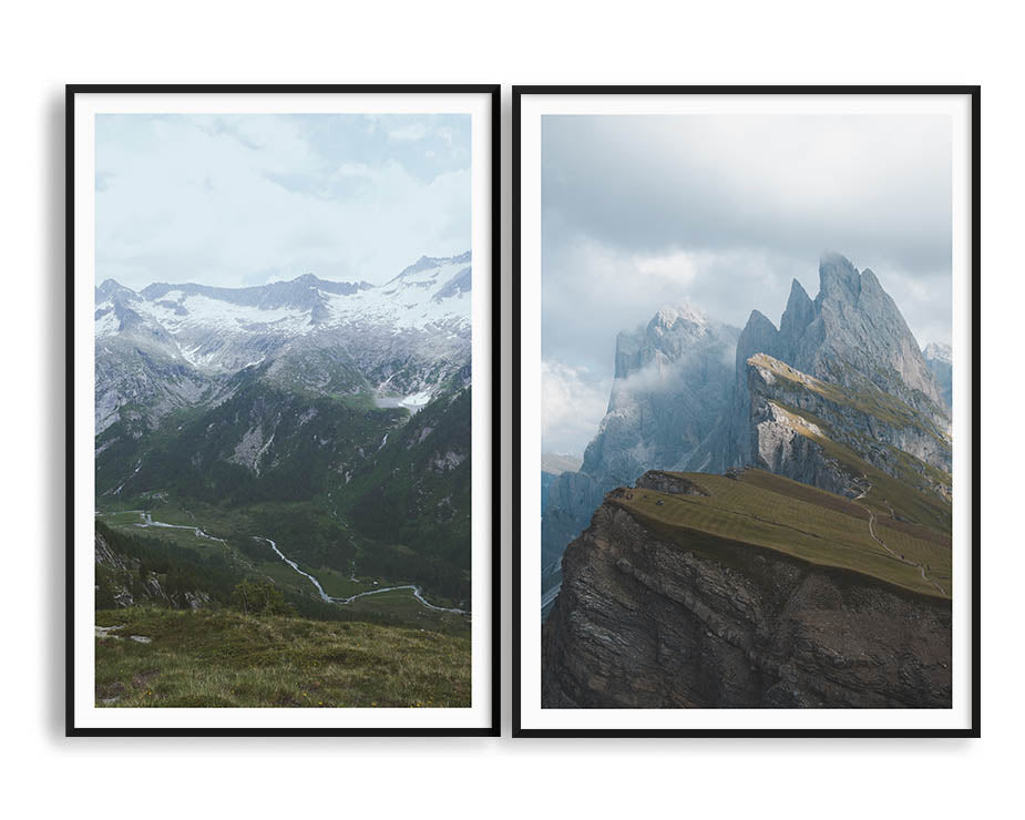 Seceda Set INCLUDES TWO FRAMES - Modern Wall Art Australia