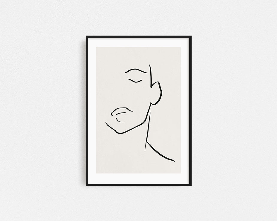 Poster Hub - Line Impression Art Framed