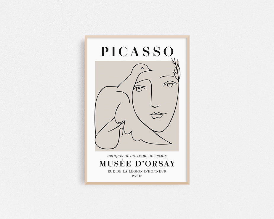 Poster Hub - Picasso Croquis Art Framed